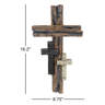 Trinx Polyresin Distressed Wood Cross with White & Black Mini Cross ...
