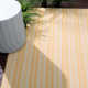 Reni Ticking Stripe Gold/Ivory Handwoven Indoor/Outdoor Rug | Birch Lane