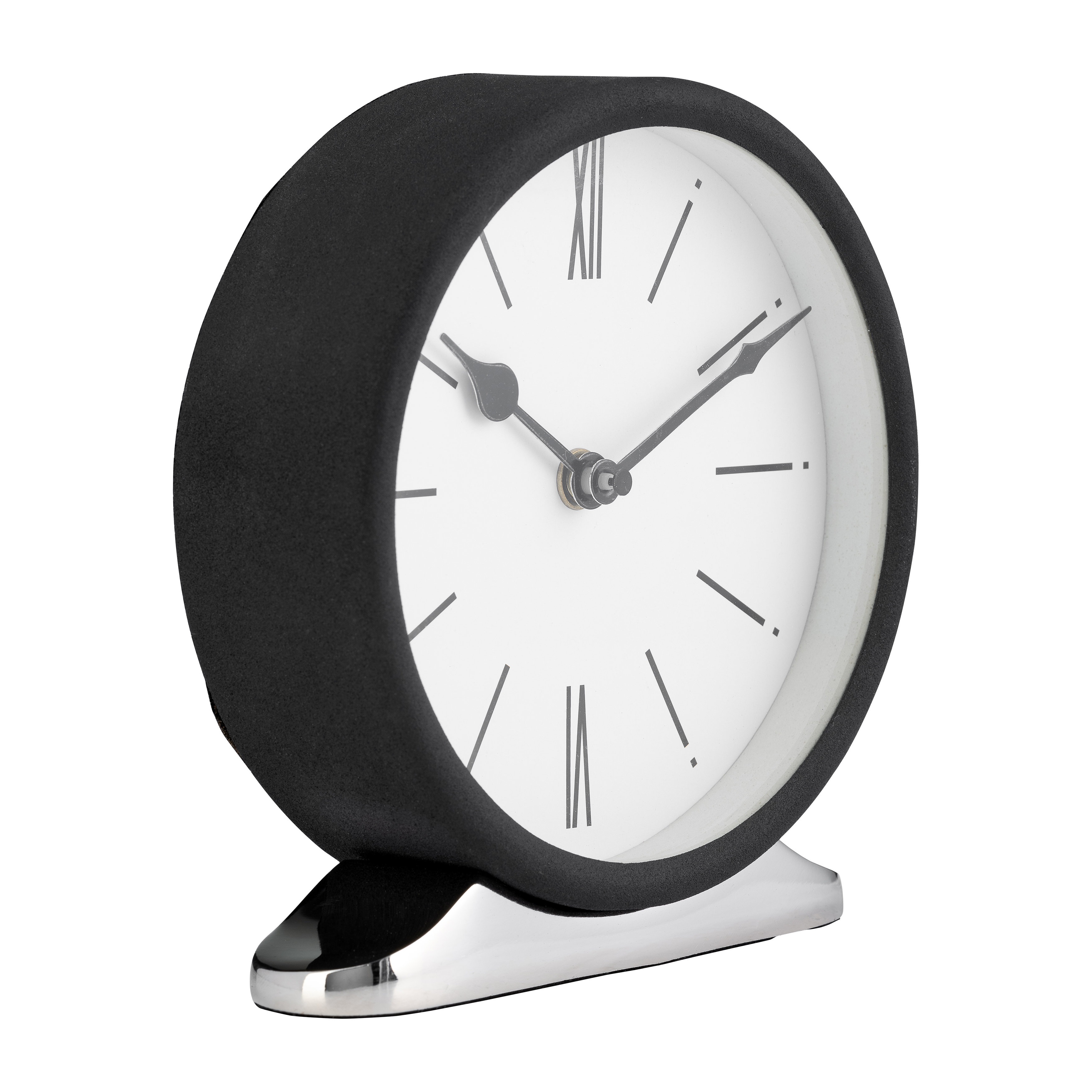 Latitude Run® Analog Metal Quartz Tabletop Clock in Black - Wayfair Canada