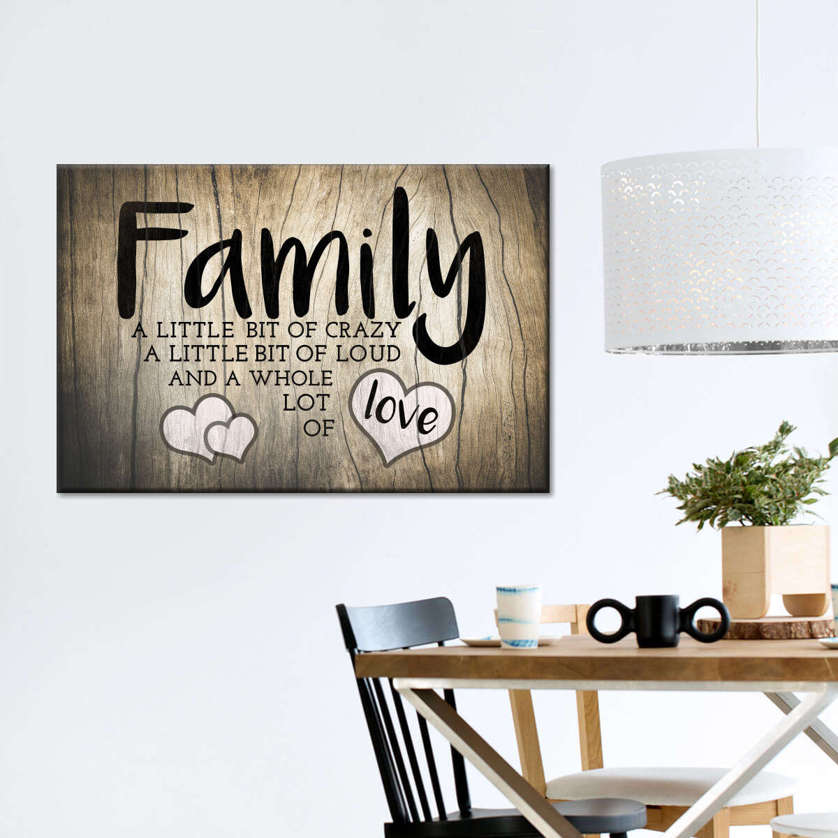 Trinx Family And Home Typography Family Love Typography Canvas Print ...