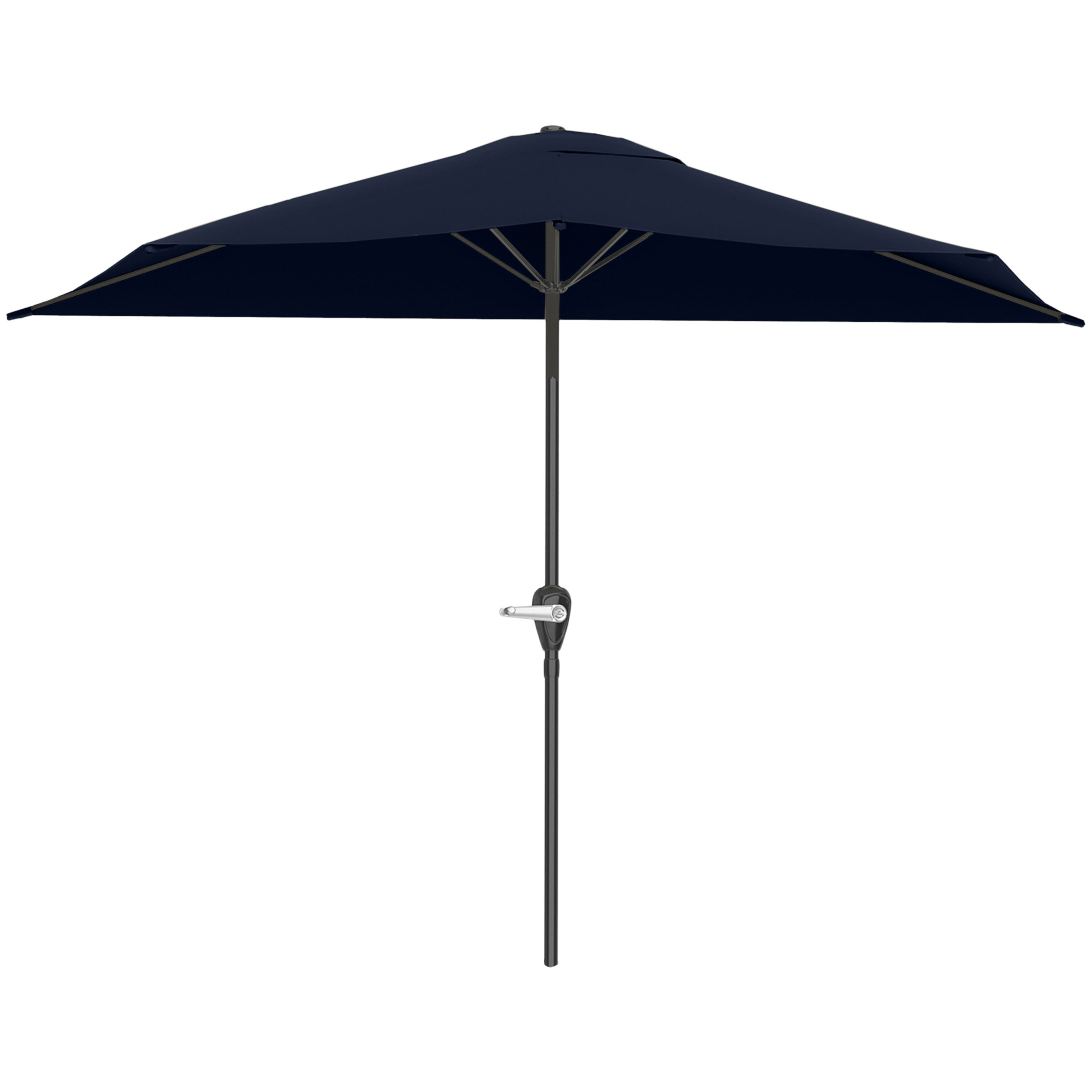 Wrought Studio™ Karloz Half Umbrella Outdoor Patio Shade - 9' Patio ...