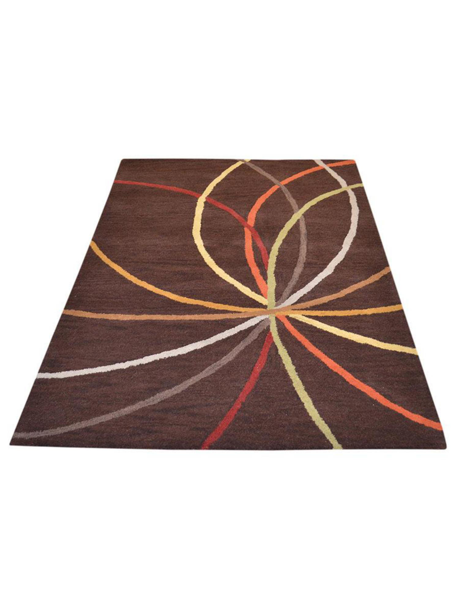 Red Barrel Studio® Vivanco Abstract HAND TUFTED WOOL ECO-FRIENDLY AREA ...