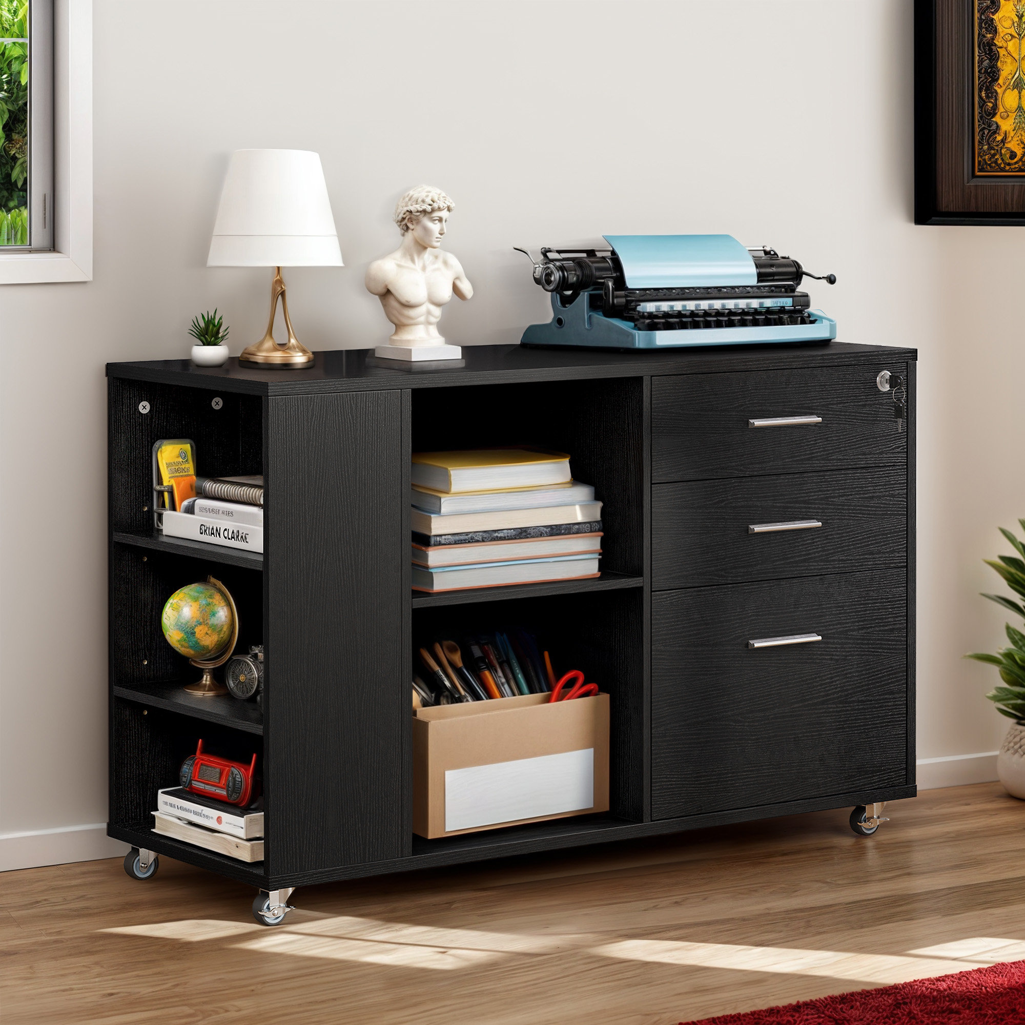 Ebern Designs Classeur mobile 3 tiroirs Huriel - Wayfair Canada