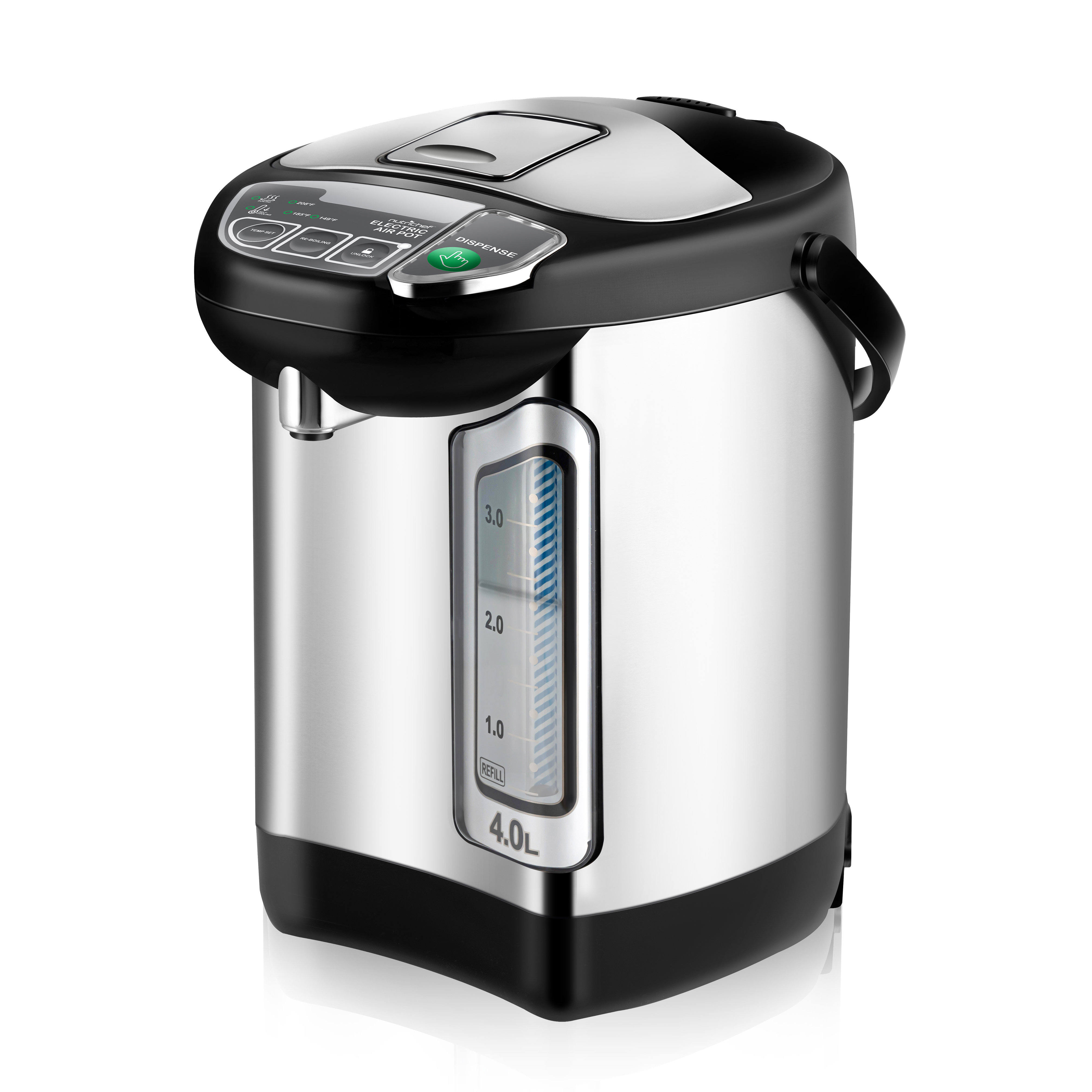 NutriChef 4L Digital Hot Water Dispenser - Instant Water Boiler / Water ...