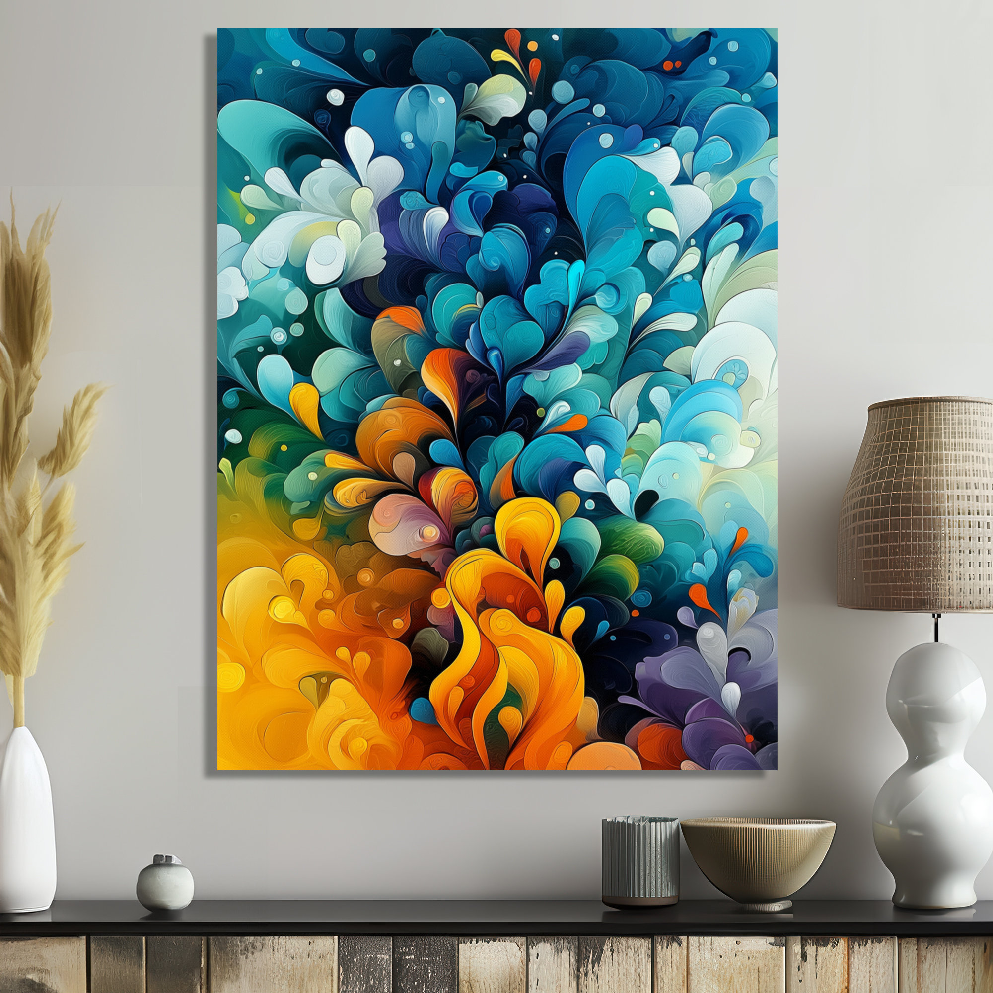 Ivy Bronx Colorful Lyrical Abstraction Dream Fragments III - Lyrical ...