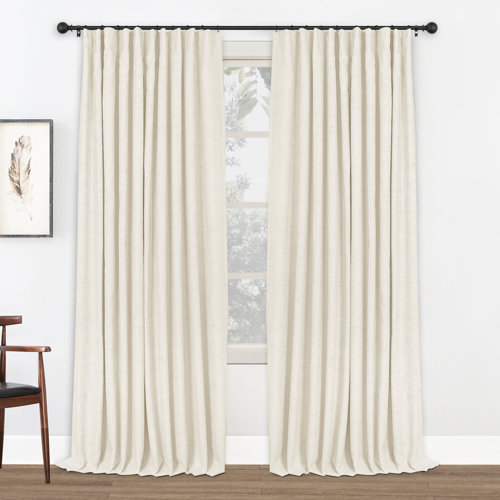 Ivory andCream & Yellow & Gold Curtains & Drapes You'll Love | Wayfair