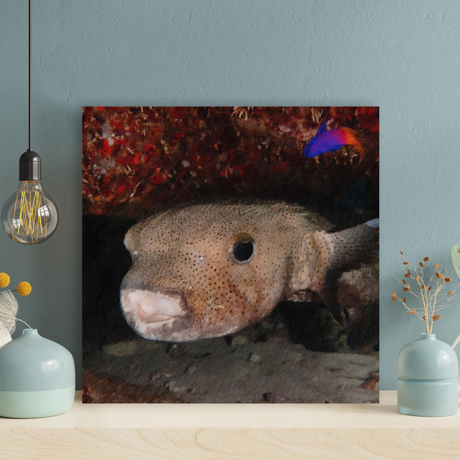 Rosecliff Heights One Ugly Fish - 1 Piece Square Graphic Art Print On ...