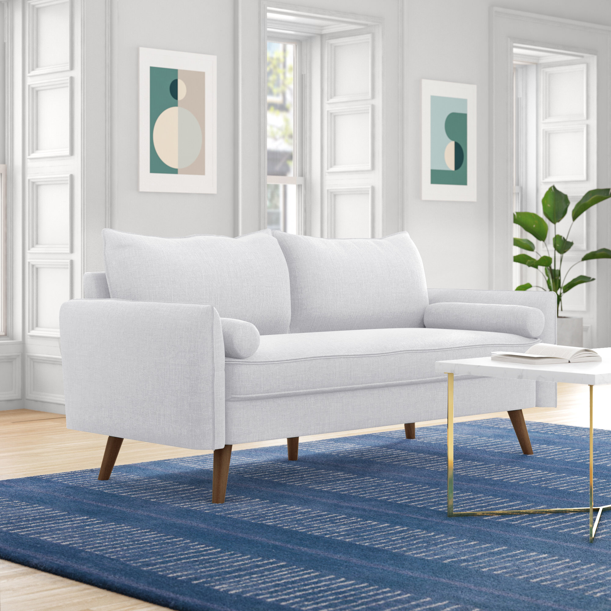 Modway Carson Carrington Hedeby Upholstered Fabric Sofa & Reviews | Wayfair
