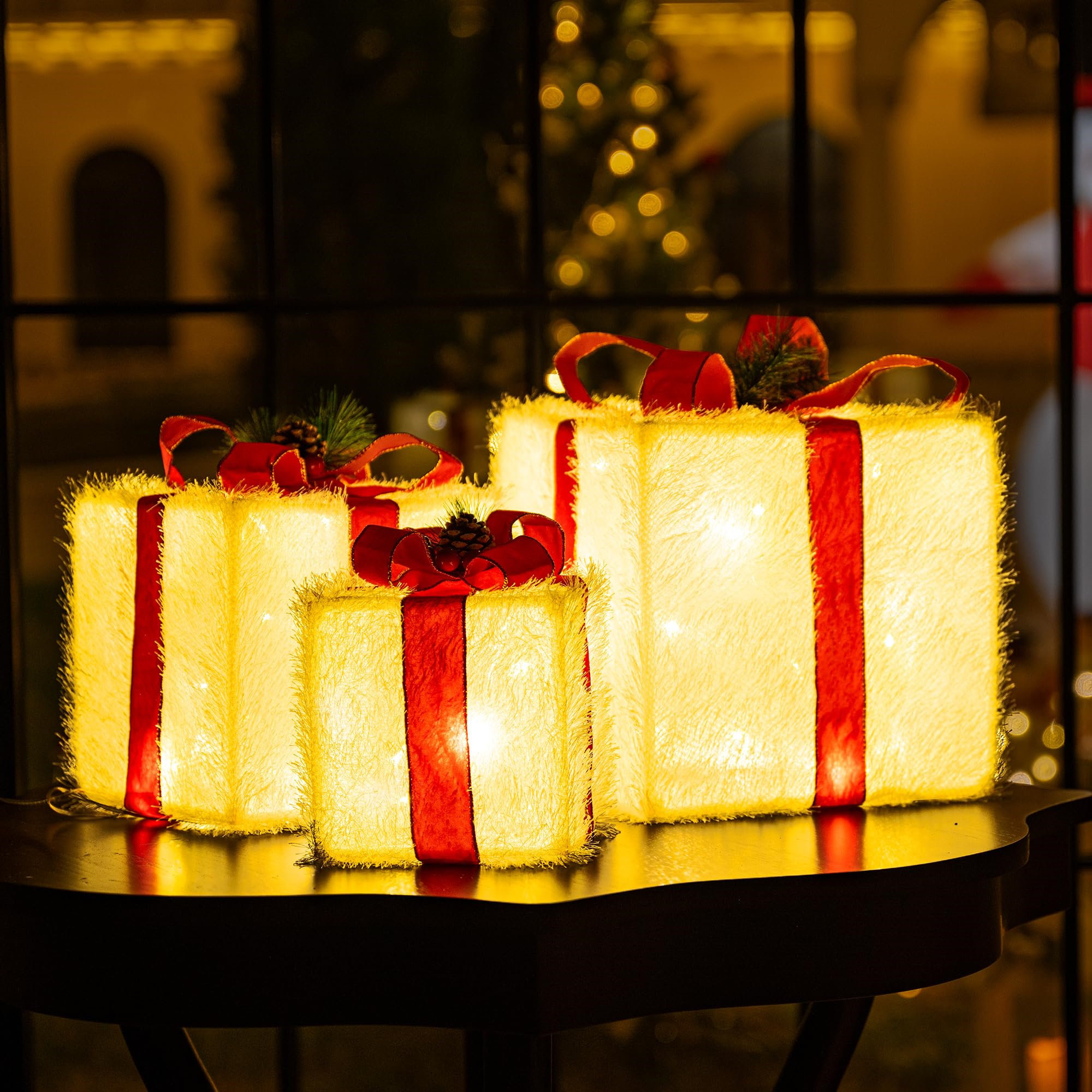 Wade Logan® Chasie Christmas Lighted Gift Boxes | Wayfair