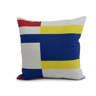 e by design Nantucket Multi Abstract Geometric Outdoor Square Pillow ...