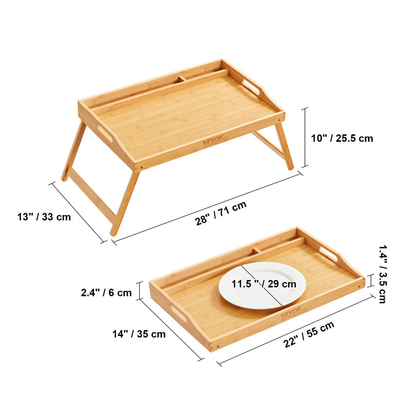 Ebern Designs Upney Breakfast Tray & Reviews | Wayfair