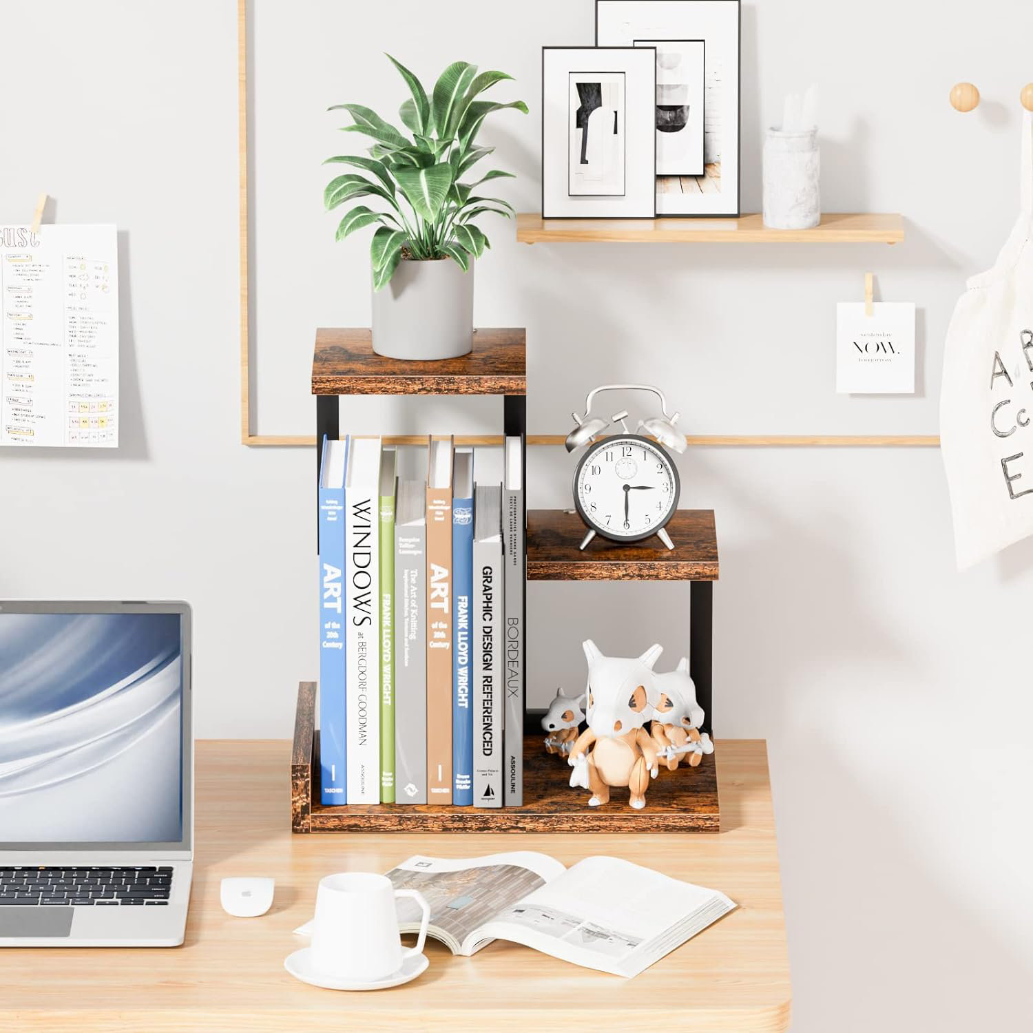 Wayfair Wooden Desktop Shelves Jerry & Maggie Wooden Desktop Organizer ...