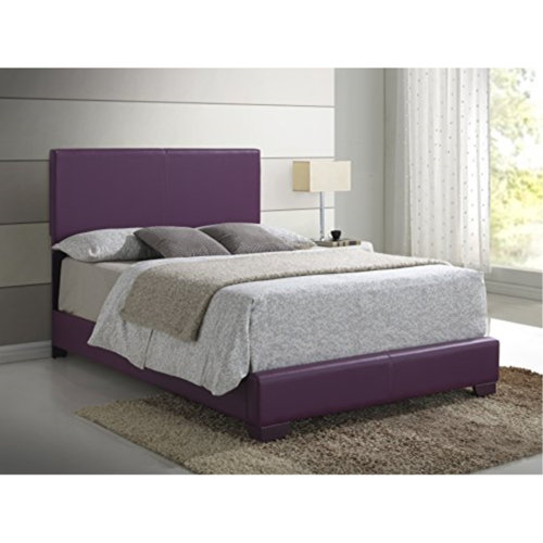 Glory Furniture Hillary Vegan Leather Standard Bed & Reviews | Wayfair