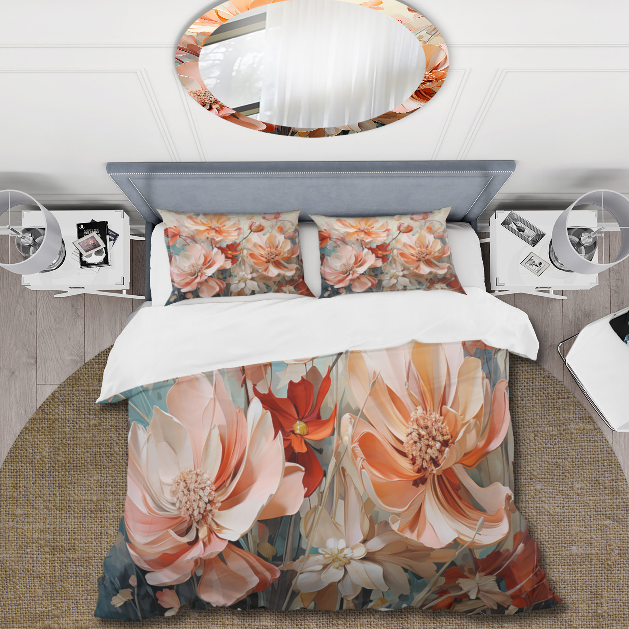 Design Art Coral Petal Symphony I BeddingMicrofiber / Polyester Duvet ...