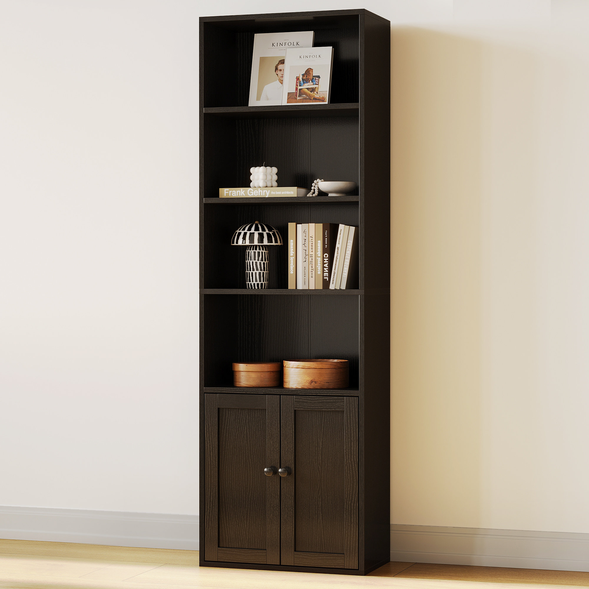 17 Stories Marlon Storage Bookcase with Door & Reviews | Wayfair