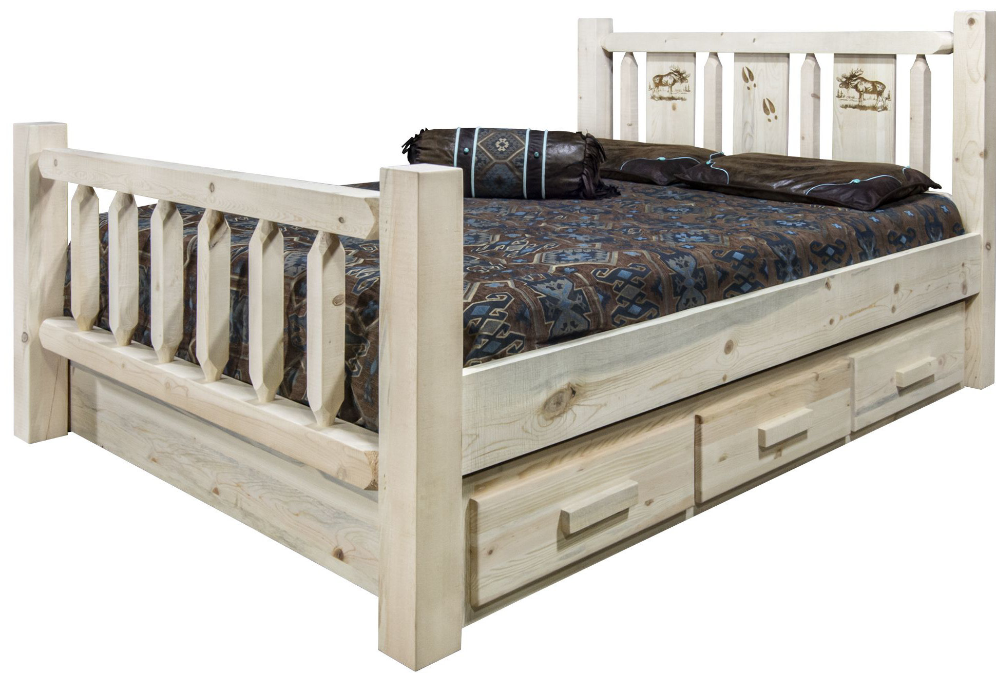 Loon Peak Jerom Solid Wood Low Profile Storage Platform Bed - Wayfair ...