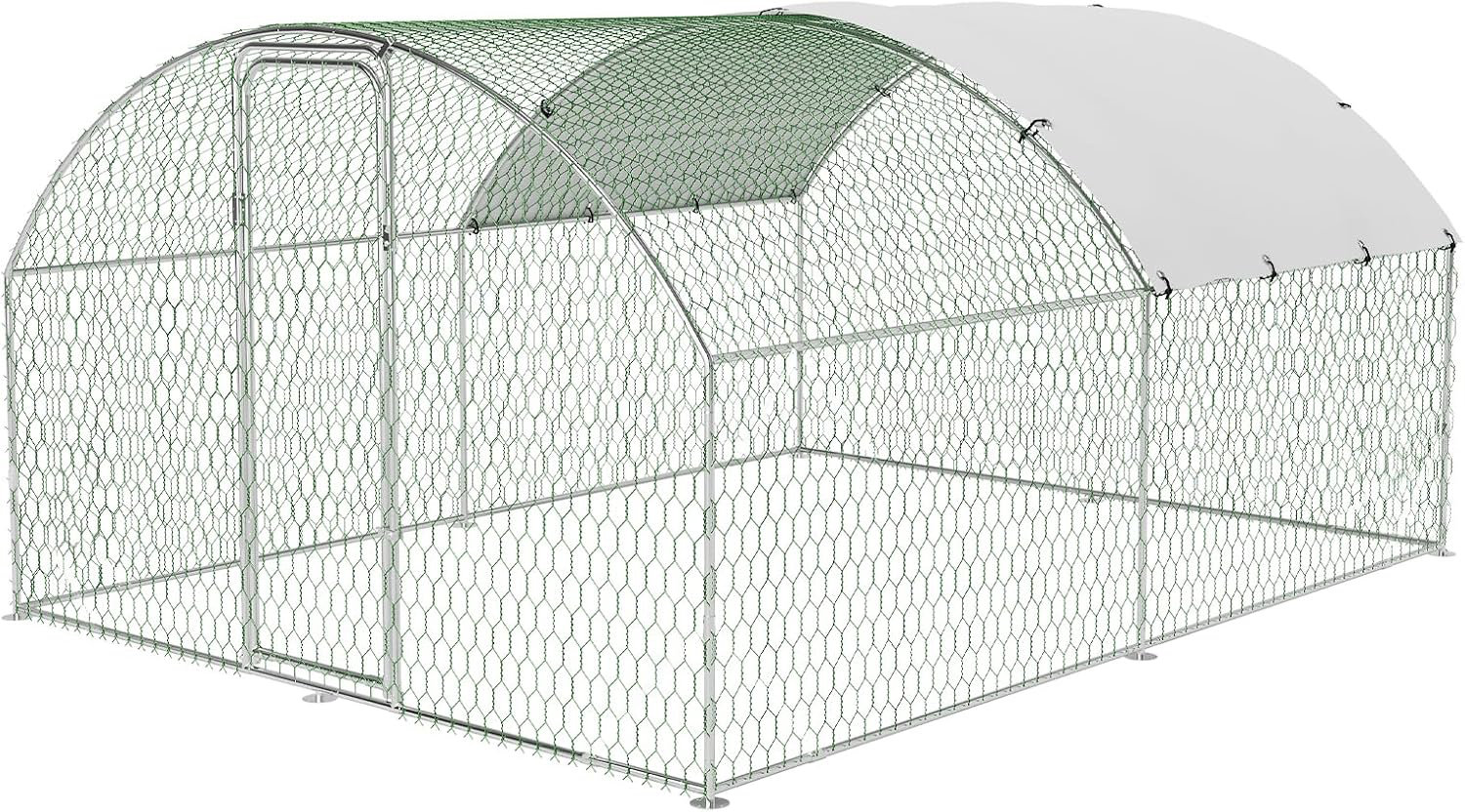 Tucker Murphy Pet™ Large Metal Chicken Coop, 6.5'H Heavy Duty Walkin ...