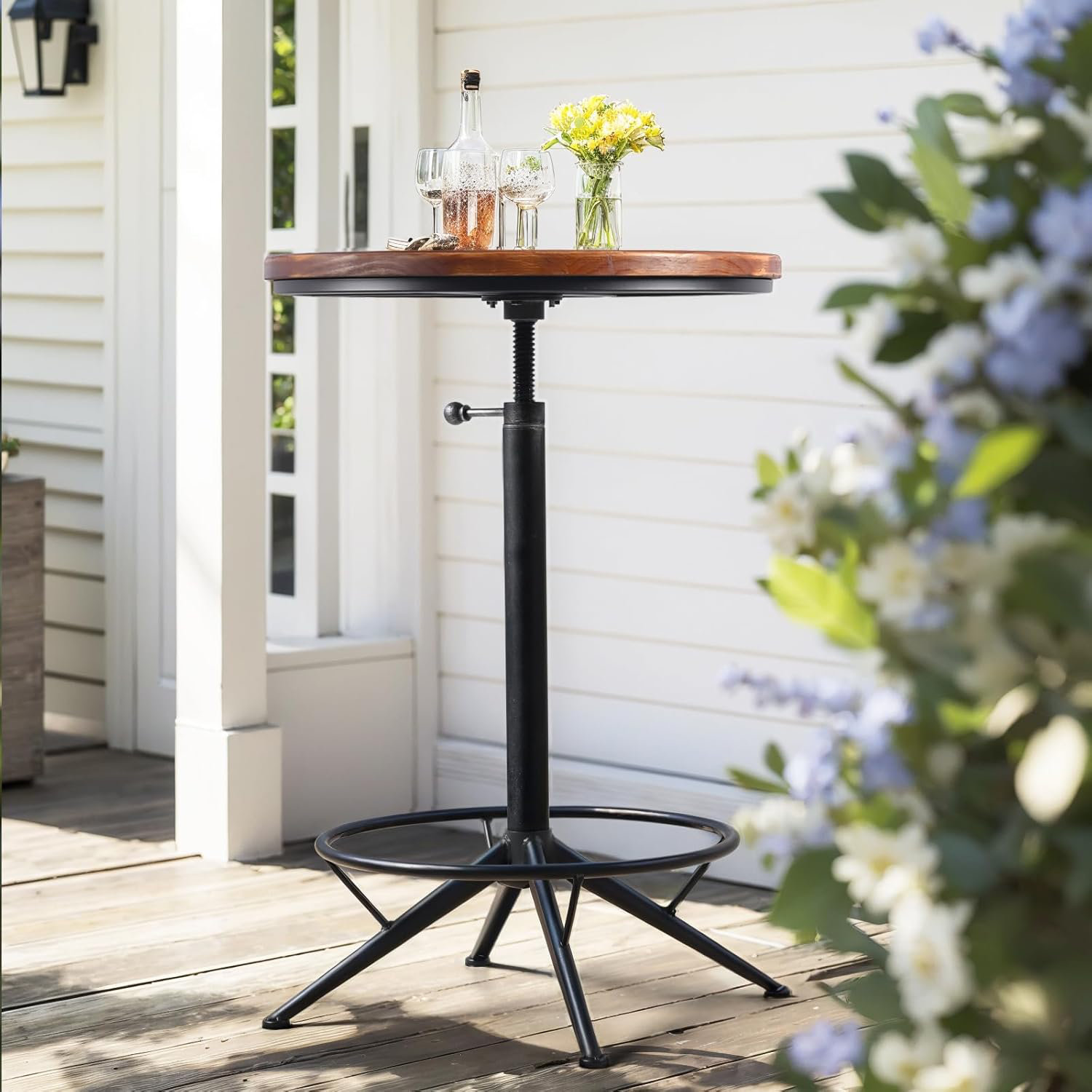 Trent Austin Design® Bar Table, 30.3"-35.5" Tall Adjustable Bar Height ...