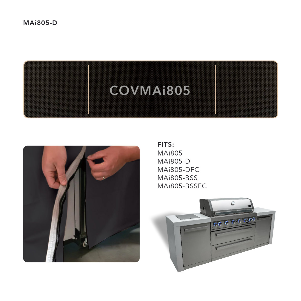 Mont Alpi Black COVMAi805 Heavy Duty All Weather Water Resistant Grill ...