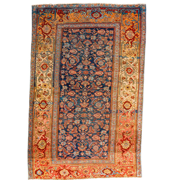 Home and Rugs One-of-a-Kind 4'6'' X 6'11'' 1990s Area Rug in Beige/Blue ...