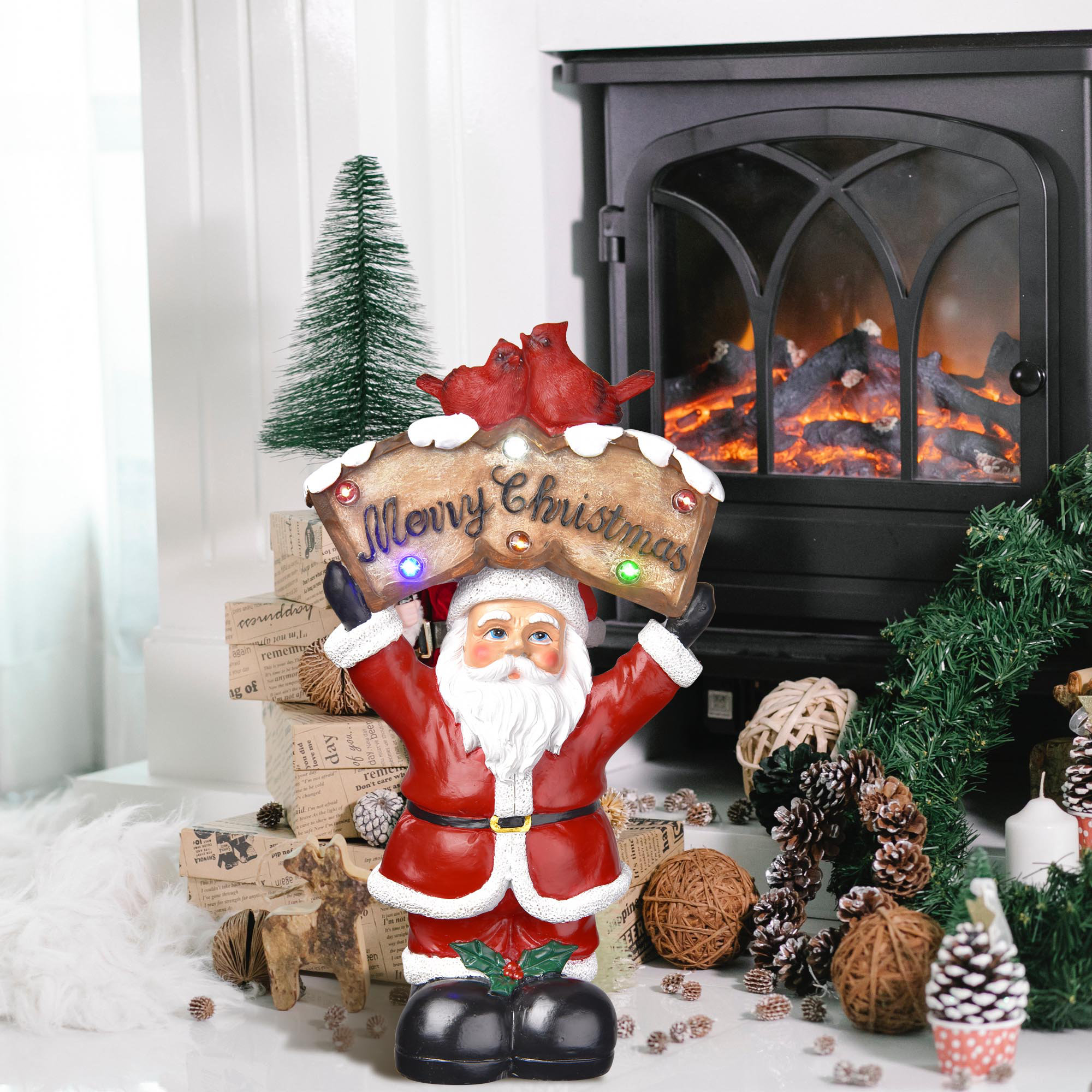 The Holiday Aisle® Christmas Tabletop Decoration Santa Claus | Wayfair