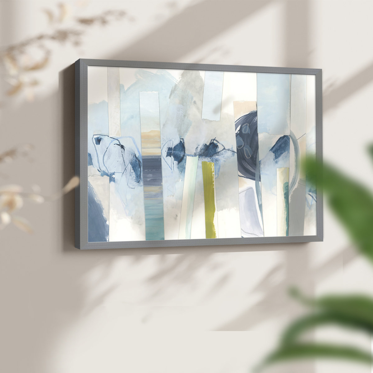 Wrought Studio™ Liquid Strata I -Framed Print - Restickable | Wayfair