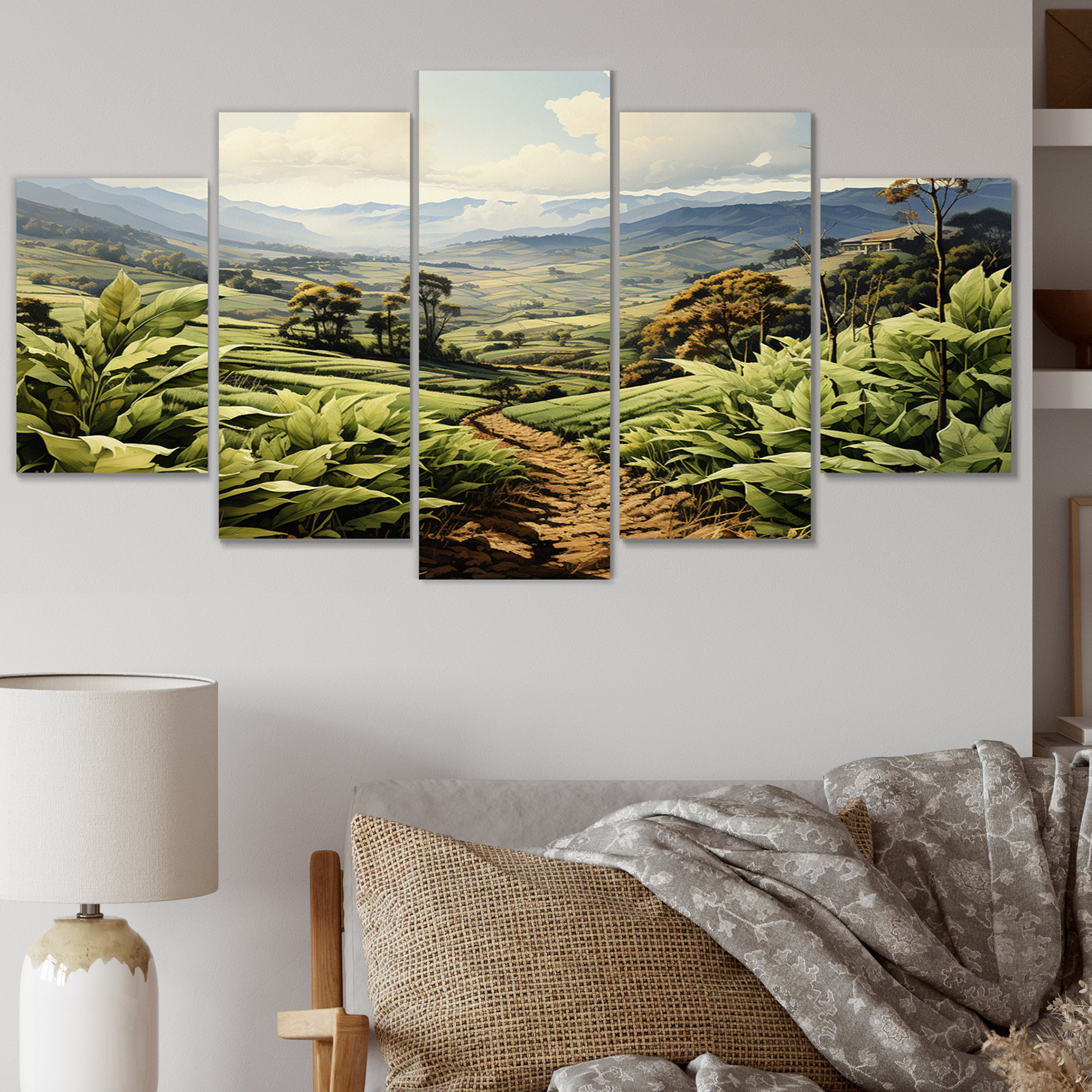 Millwood Pines Cuba Tobacco Fields I 5 Pieces | Wayfair