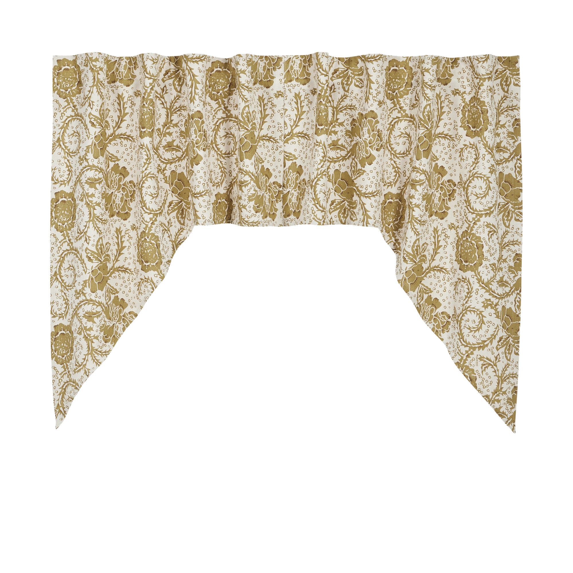 Birch Lane™ Ayda Floral Cotton Swag 72'' W Window Valance in | Wayfair