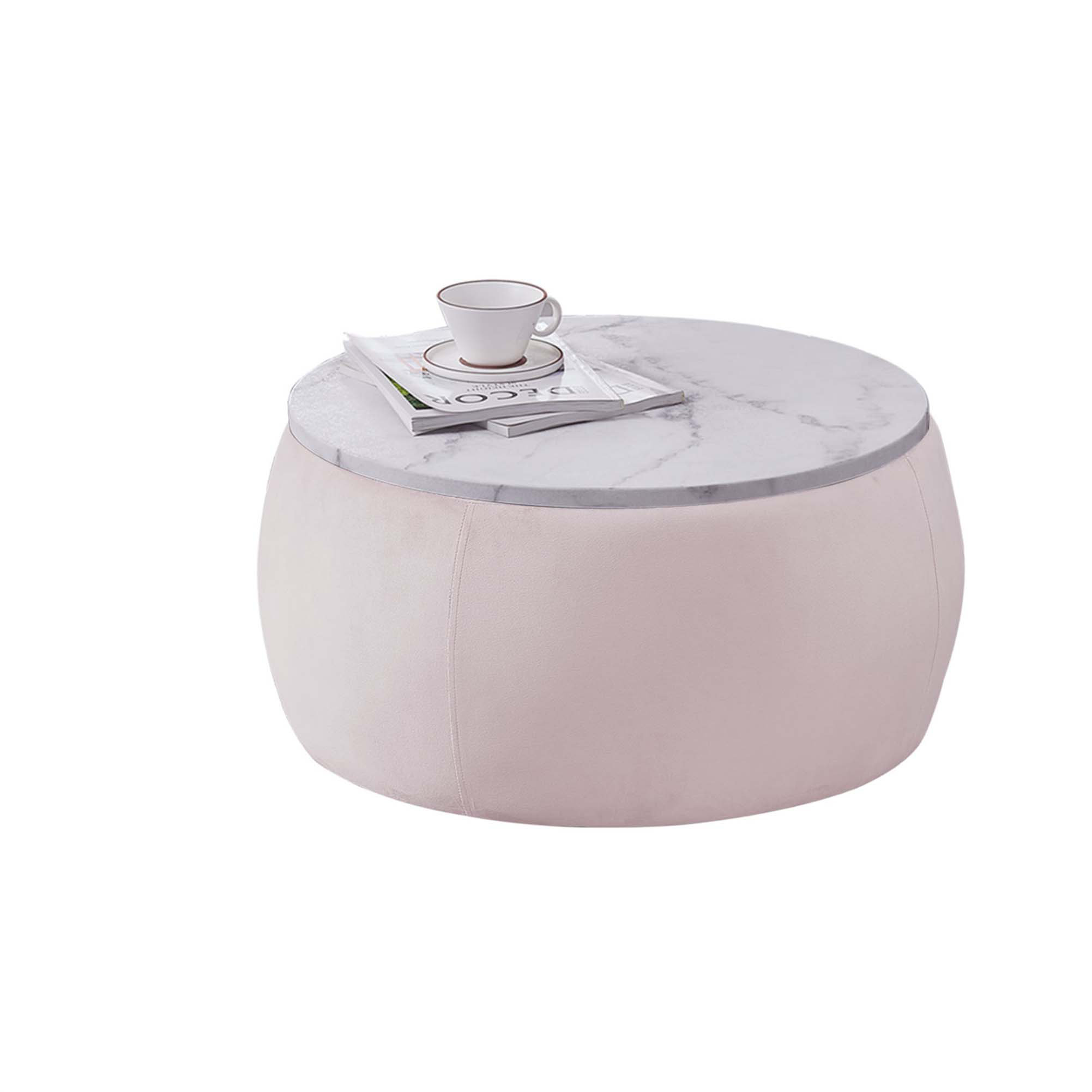 Brayden Studio® End Table With Storage, Round Accent Side Table With ...