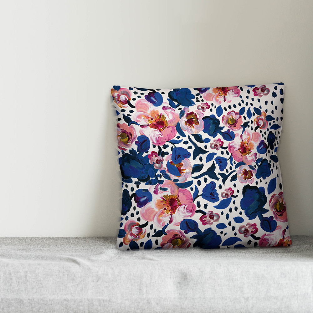 Designs Direct Creative Group Summer Fun Floral Outdoor Throw Pillow ...