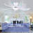 Wrought Studio™ 32/36/46/52" Flush Mount Low Profile Ceiling Fan With ...