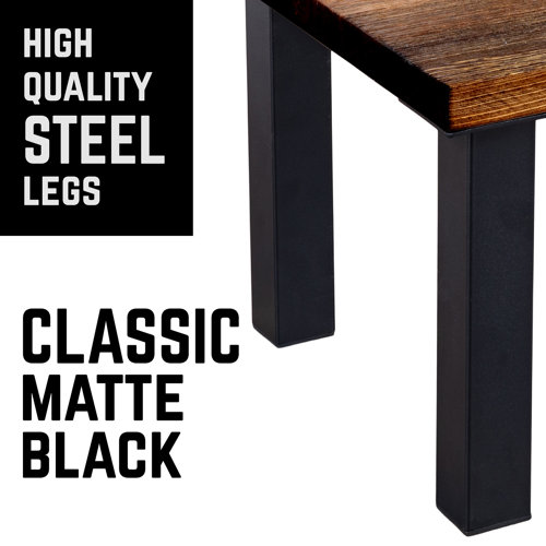 Latitude Run® Yar Modern Black Steel Table Legs & Reviews | Wayfair