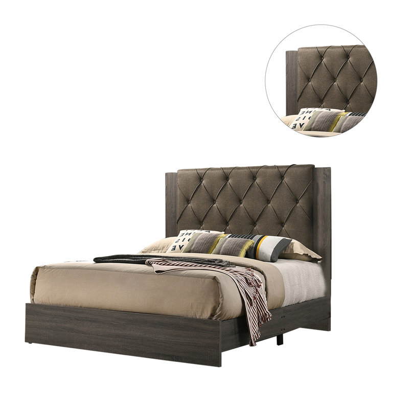 Red Barrel Studio® Kipperman Tufted Standard Bed | Wayfair