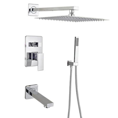 Juno Showers Juno 10 Inch Royal Wall Mount Rain Shower-Head Rain Shower ...