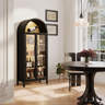 Winston Porter 68" Tall Arched Storage Display Cabinet | Wayfair