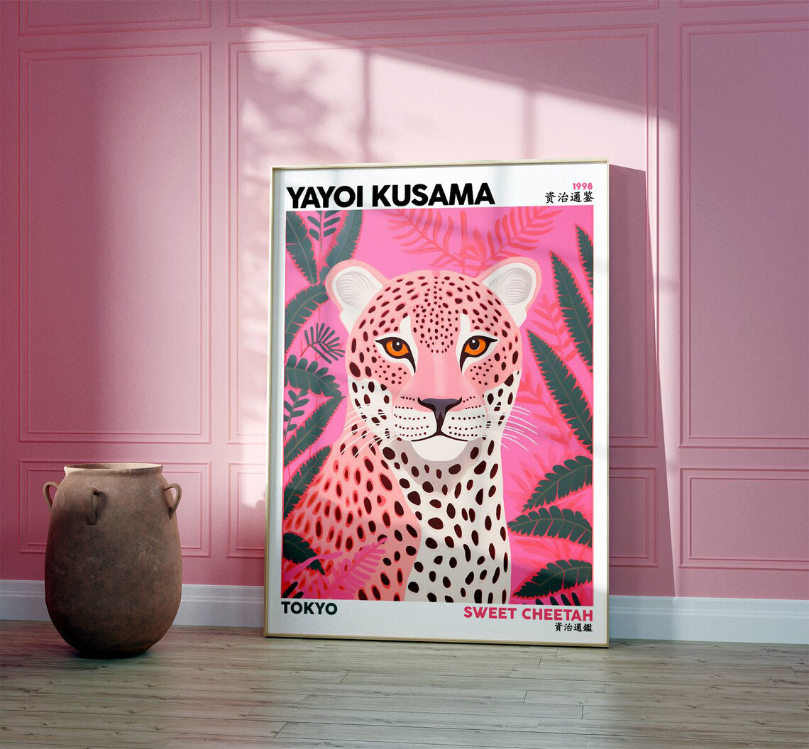 Bloomsbury Market Sweet Cheetah by Yayoi Kusama - No Frame Print ...