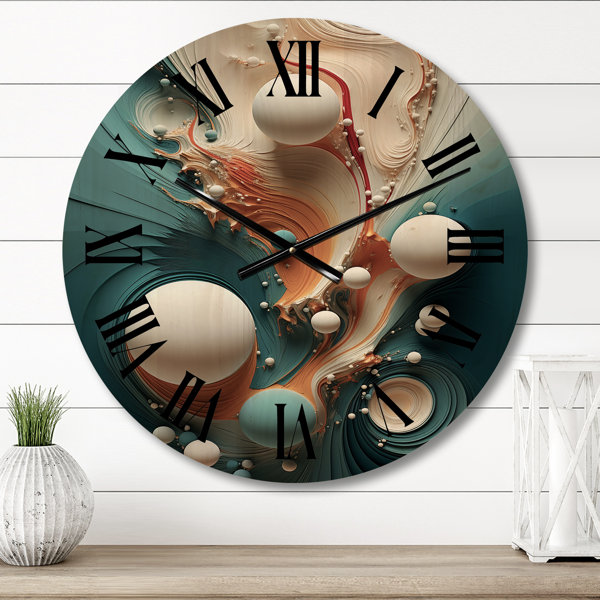Bless international Dajai Solid Wood Wall Clock | Wayfair