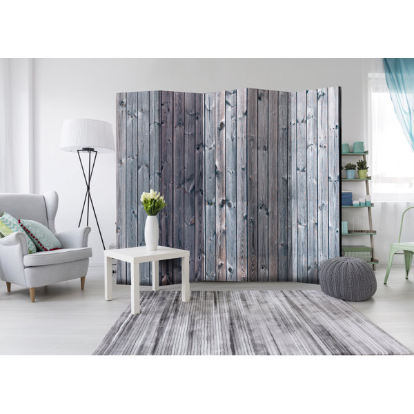 East Urban Home 225cm W x 172cm H 5 - PanelOne Sided Room Divider ...