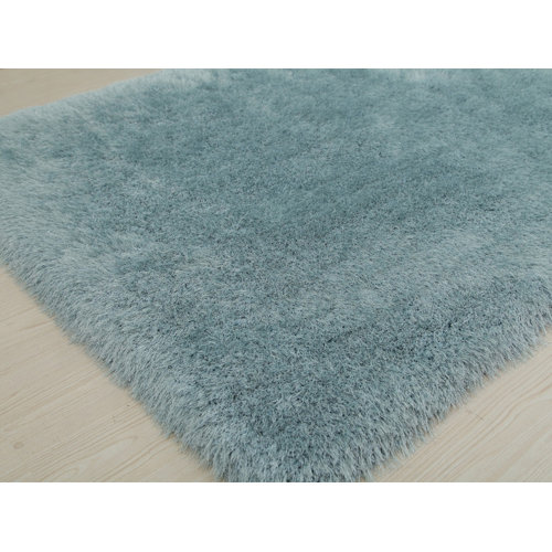 Ebern Designs Kiesel Performance Light Blue Rug & Reviews | Wayfair