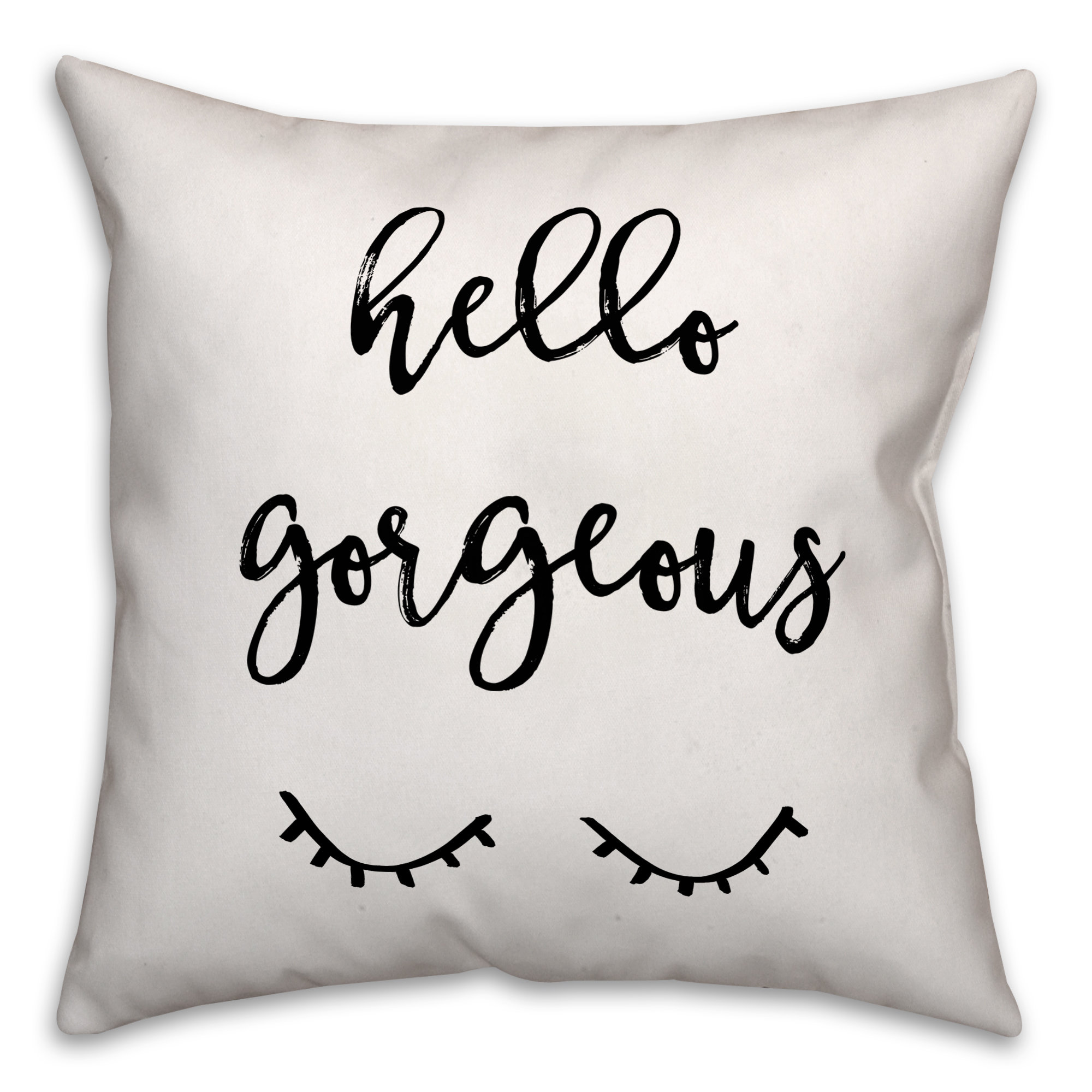 Designs Direct Creative Group Hello Hello Gorgeous Throw Pillow | Wayfair