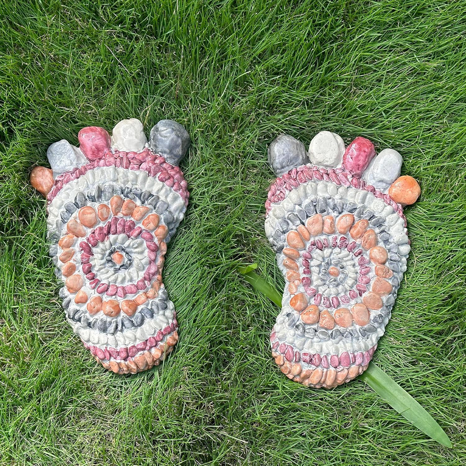 Dakota Fields Garden Artificial Pebble Footstone | Wayfair