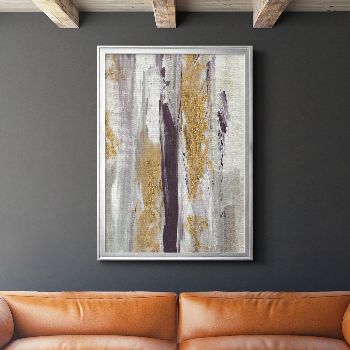 Orren Ellis Tumultuous Amethyst II Premium Framed Print - Ready To Hang ...