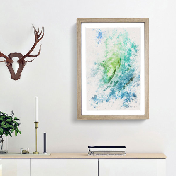 East Urban Home The Curl of a Wave - Picture Frame Graphic Art ...