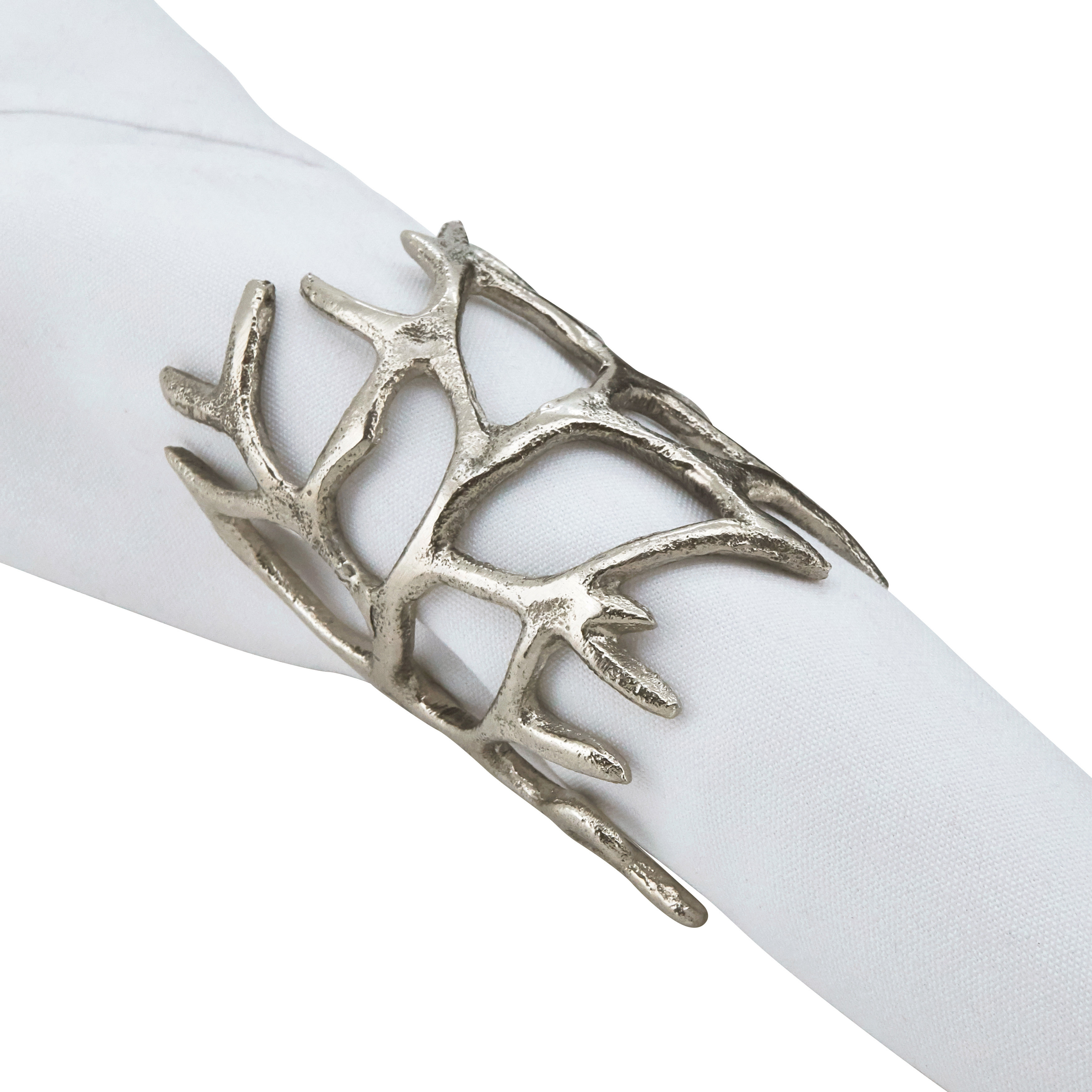 Millwood Pines Antlers Design Napkin Ring | Wayfair