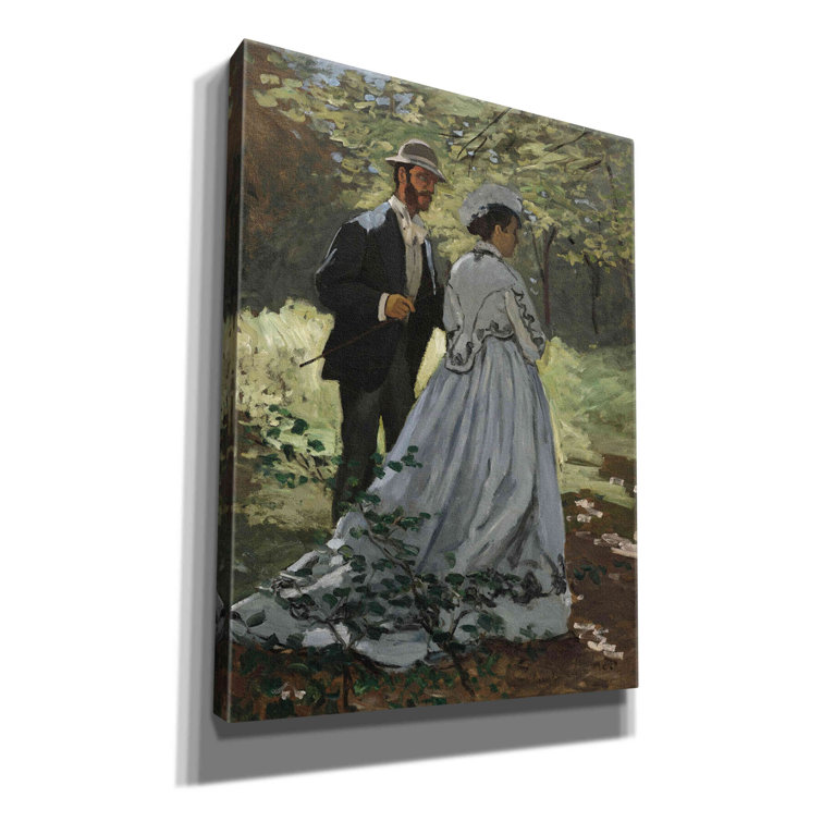Red Barrel Studio® Bazile and Camille by Claude Monet - Wrapped Canvas ...