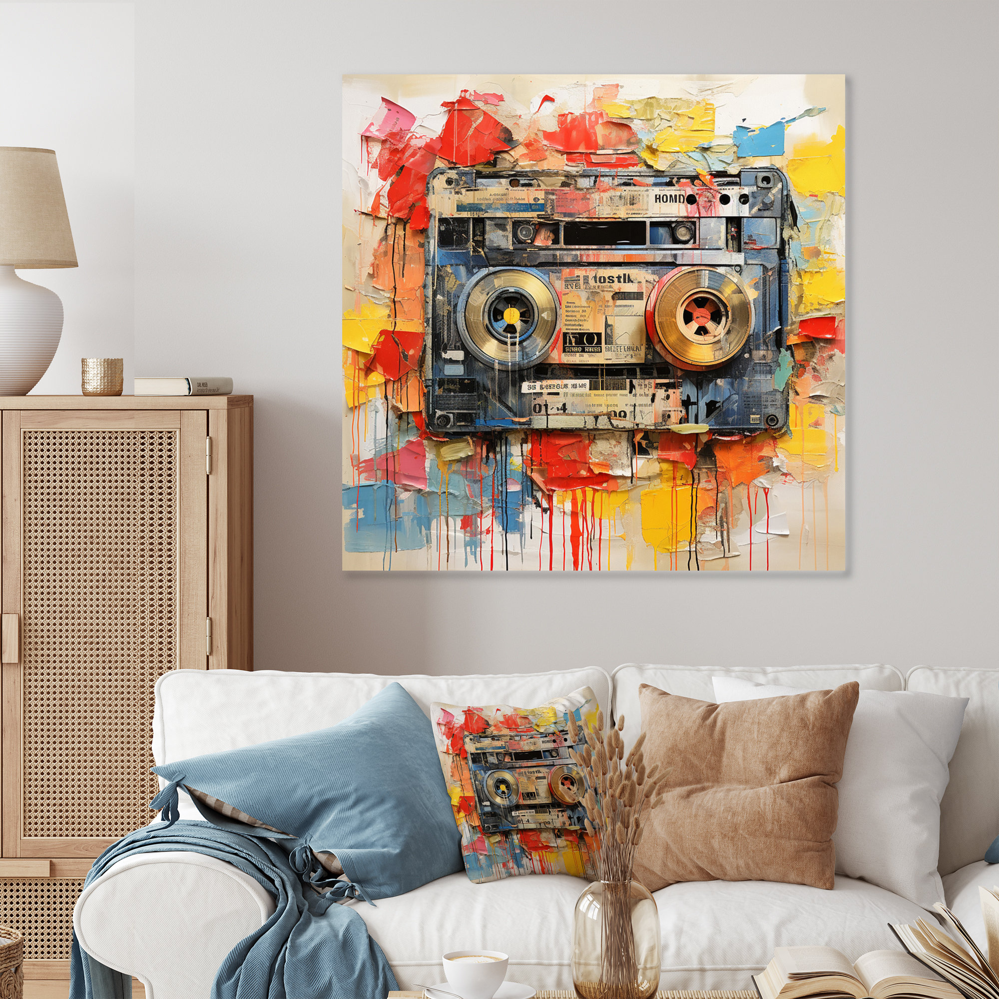 17 Stories Cassette Tapes Retro Vibes II - Music Metal Wall Decor ...