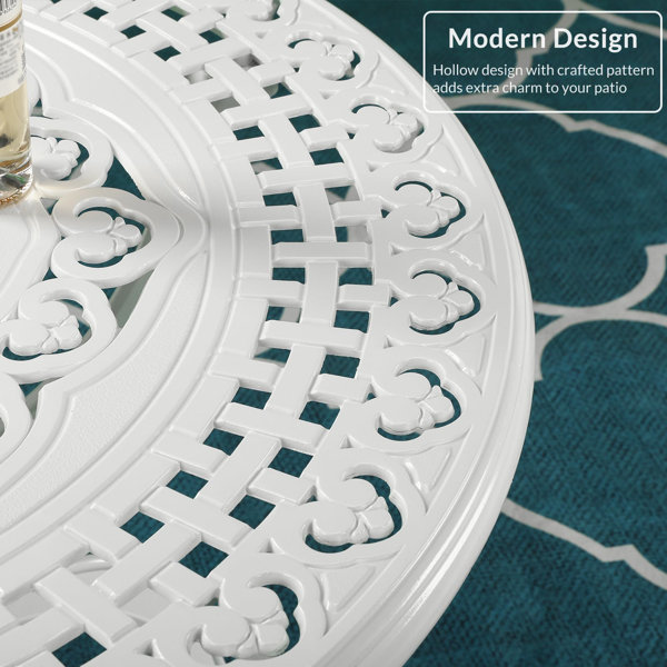 Dovecove Patio Height Bar Table, 38.5" Bar Height Bistro Table, Outdoor ...