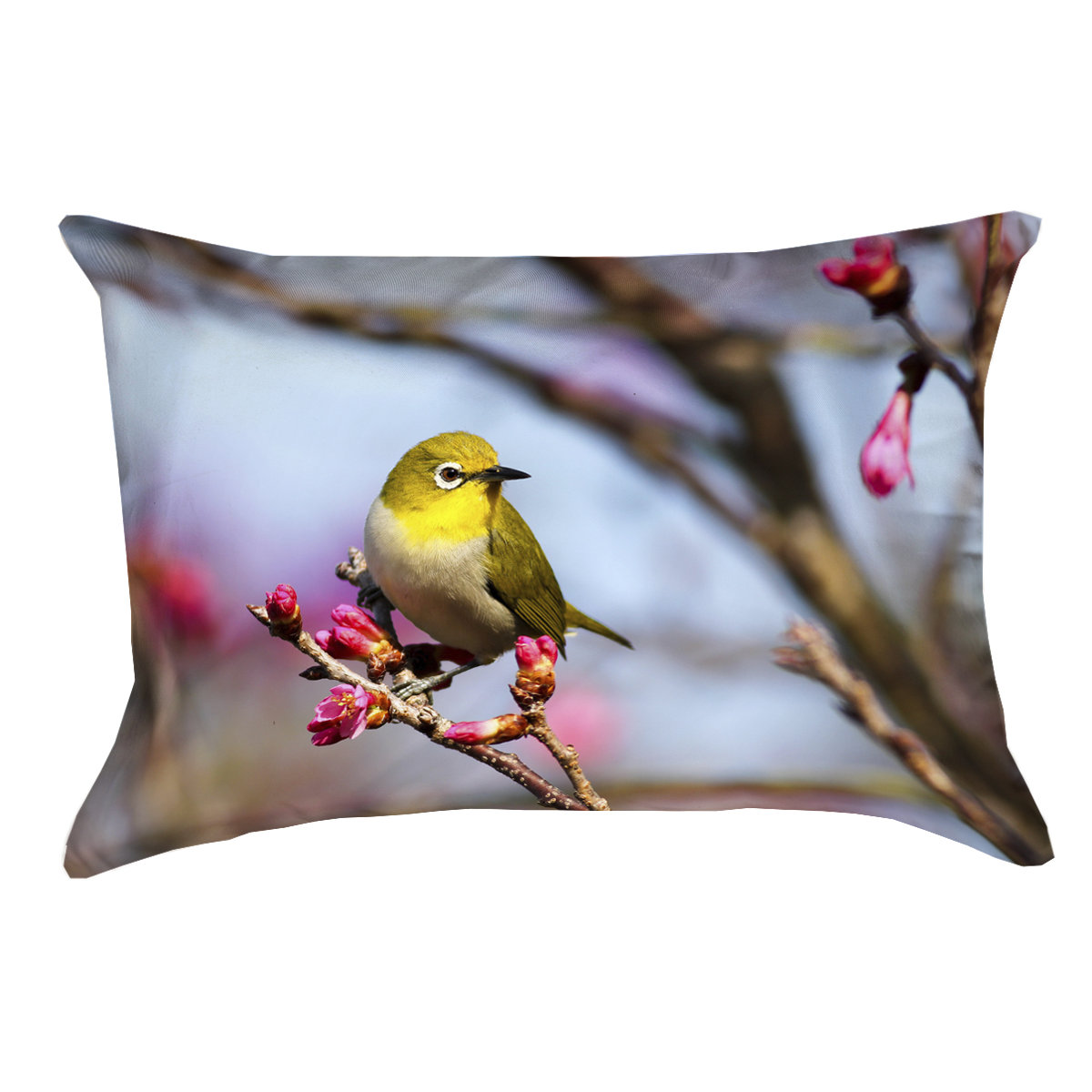 ArtVerse Boris Smokrovic Bird Faux Linen Double Sided Print Pillow ...