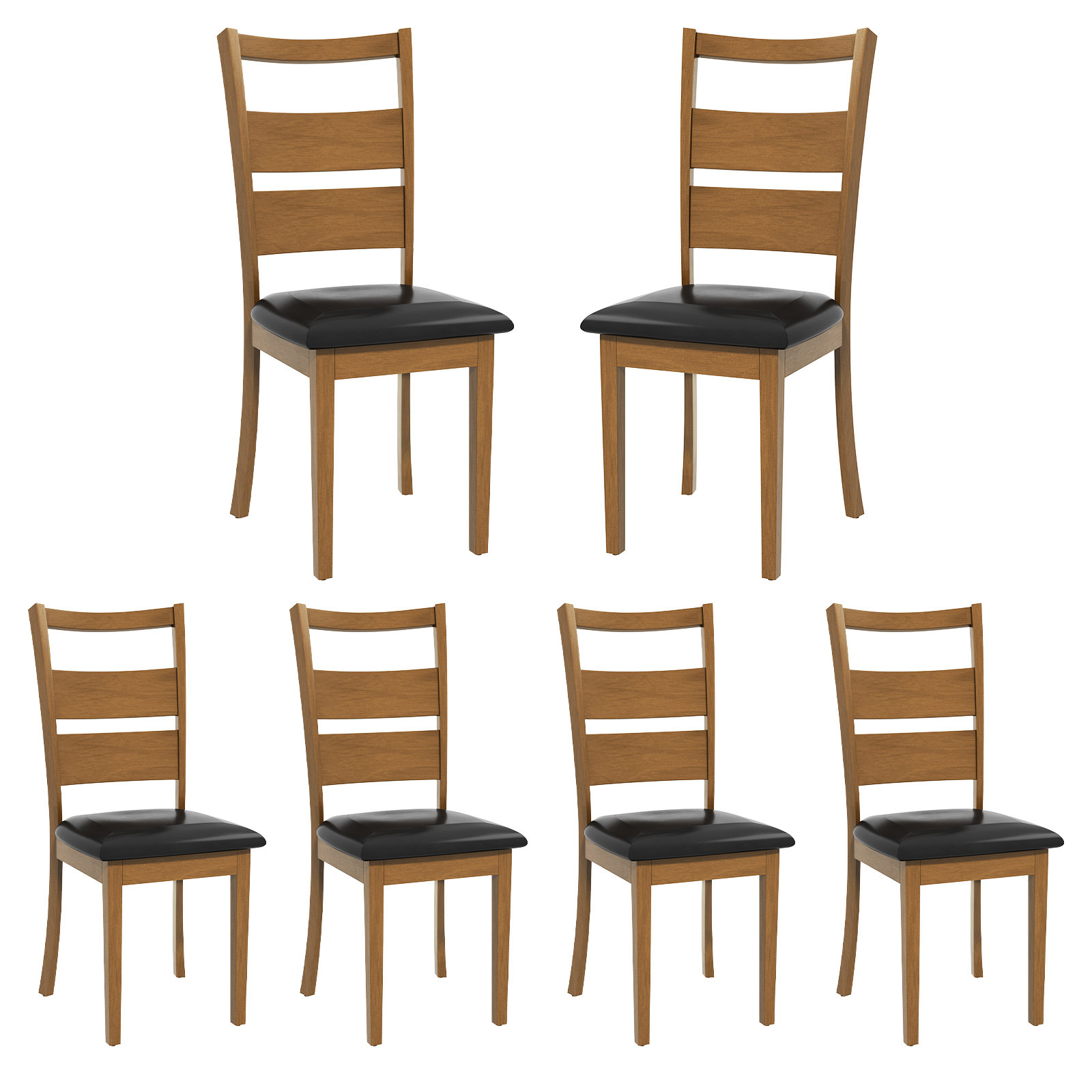 Lark Manor™ Classic Ladder Back Dining Chair Solid Wood Side Chair in ...