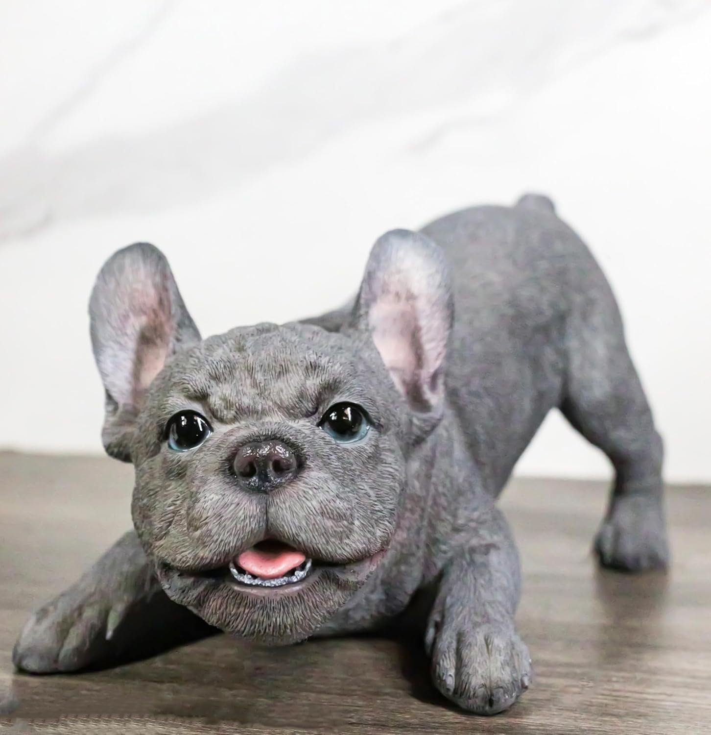Winston Porter Realistic Adorable Grey French Bulldog Puppy Dog ...